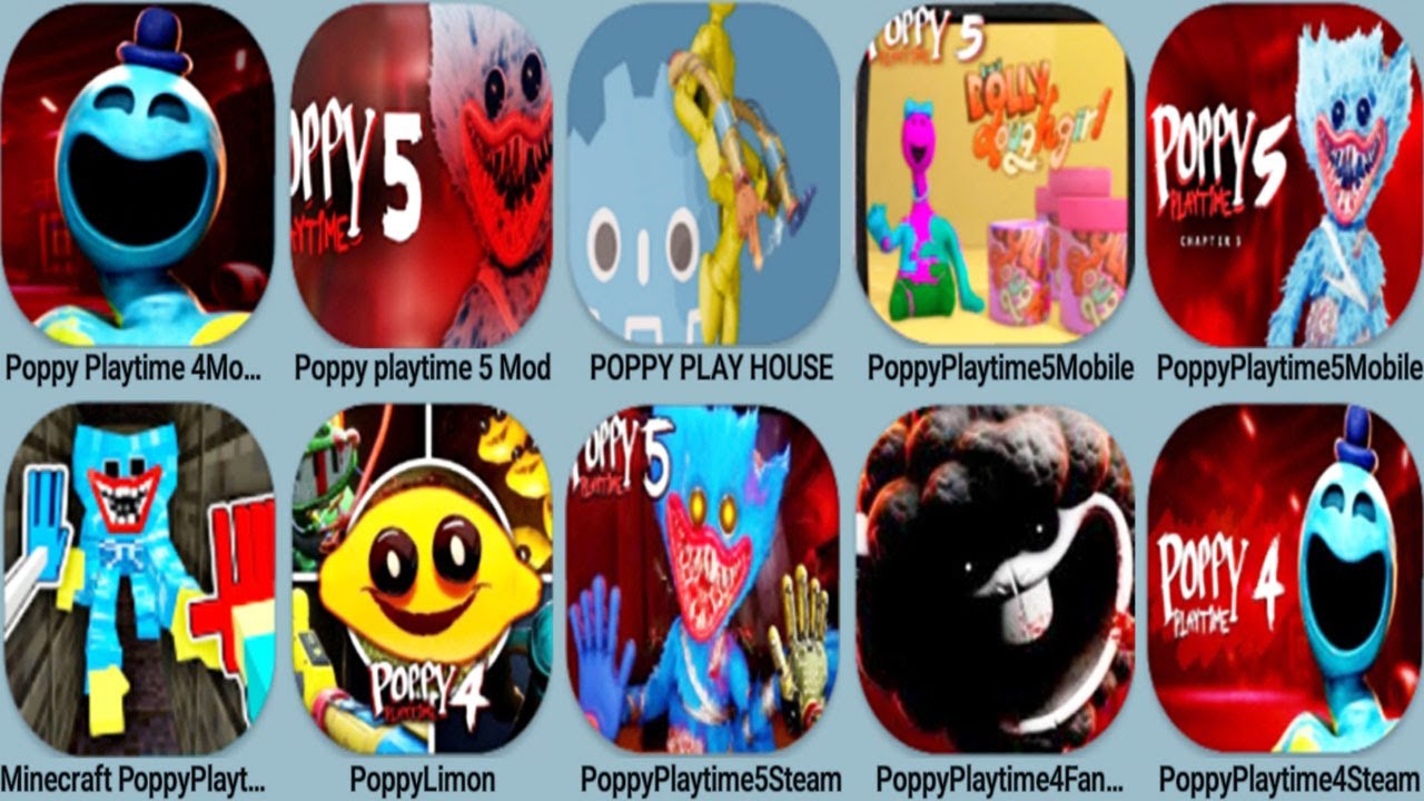 Poppy Playtime 4 Mobile Vs Poppy 4 Steam Vs Poppy 4 Minecraft Vs Poppy ...