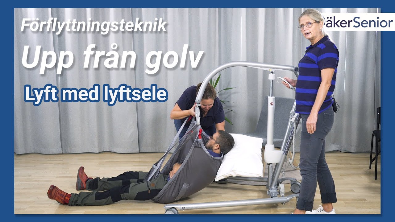 Förflyttningsteknik Upp Från Golv Lyft Med Sele Onlineutbildning