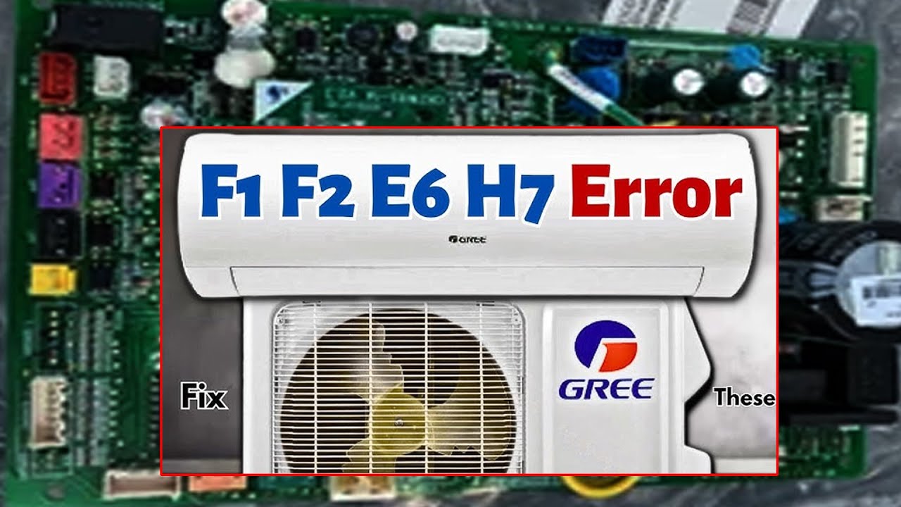 Gree inverter Ac F1 error code Solve - YouTube
