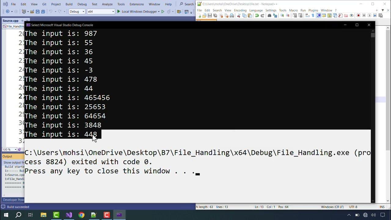 3. PF - File Handling - Reading Multiple Entries with .eof() - YouTube