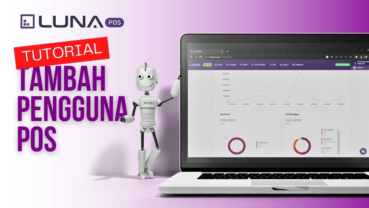 Tutorial Menambahkan Pengguna POS (kasir) pada aplikasi Luna POS - YouTube