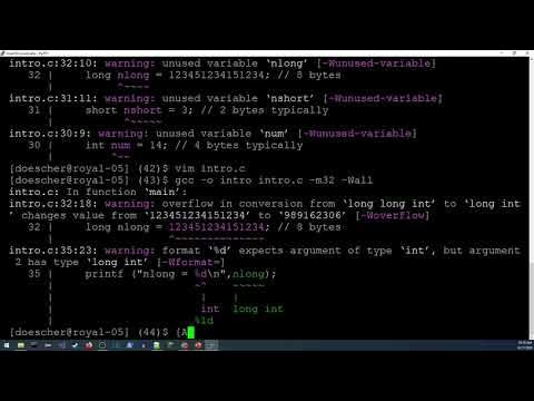 CS 354 Machine Organization and Programming: Lecture 05 Introduction to C Programming - YouTube