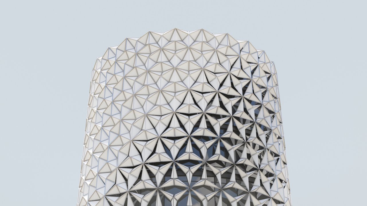 3ds Max Modeling Tutorial: Al Bahar Towers Facade - YouTube