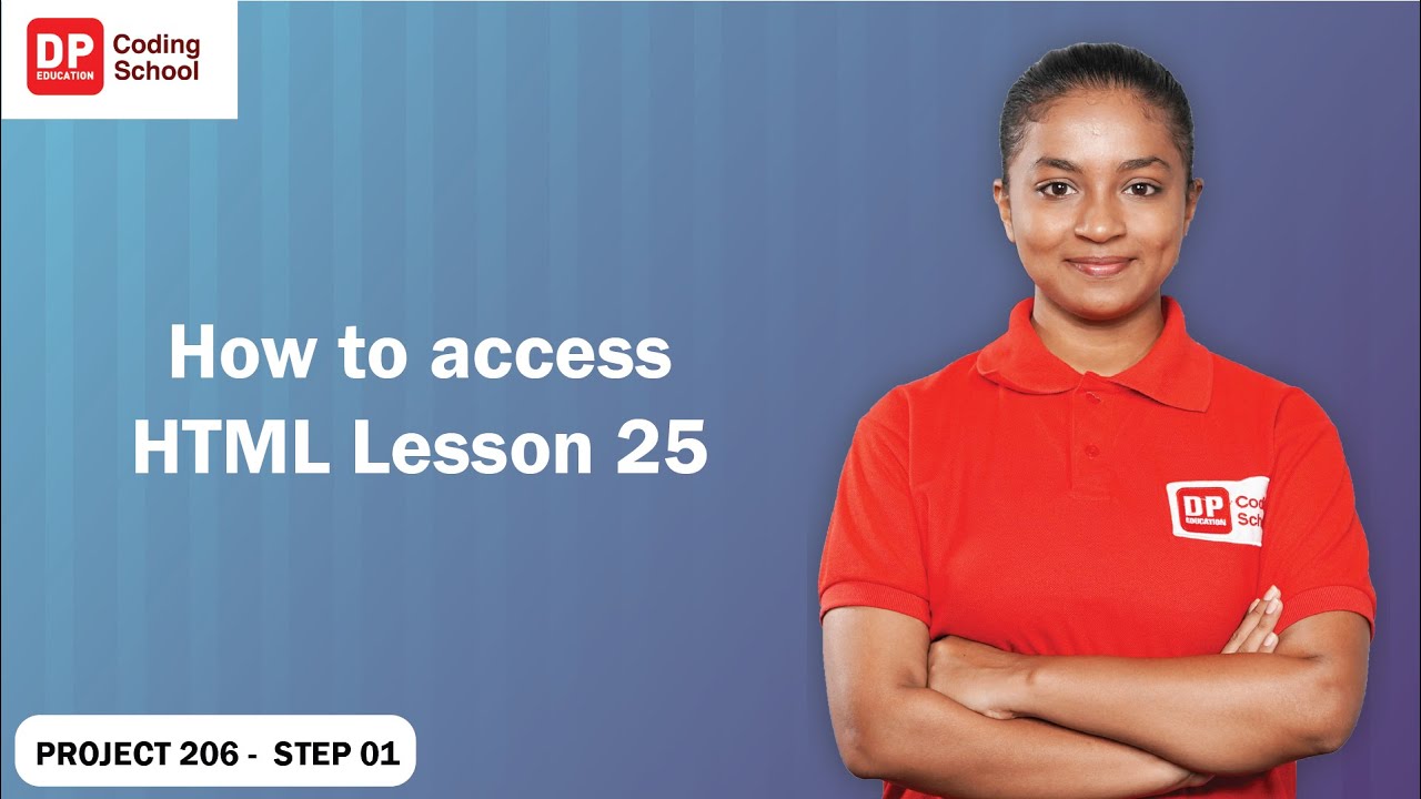 Project 206 Step 1 - How to access the lesson - YouTube