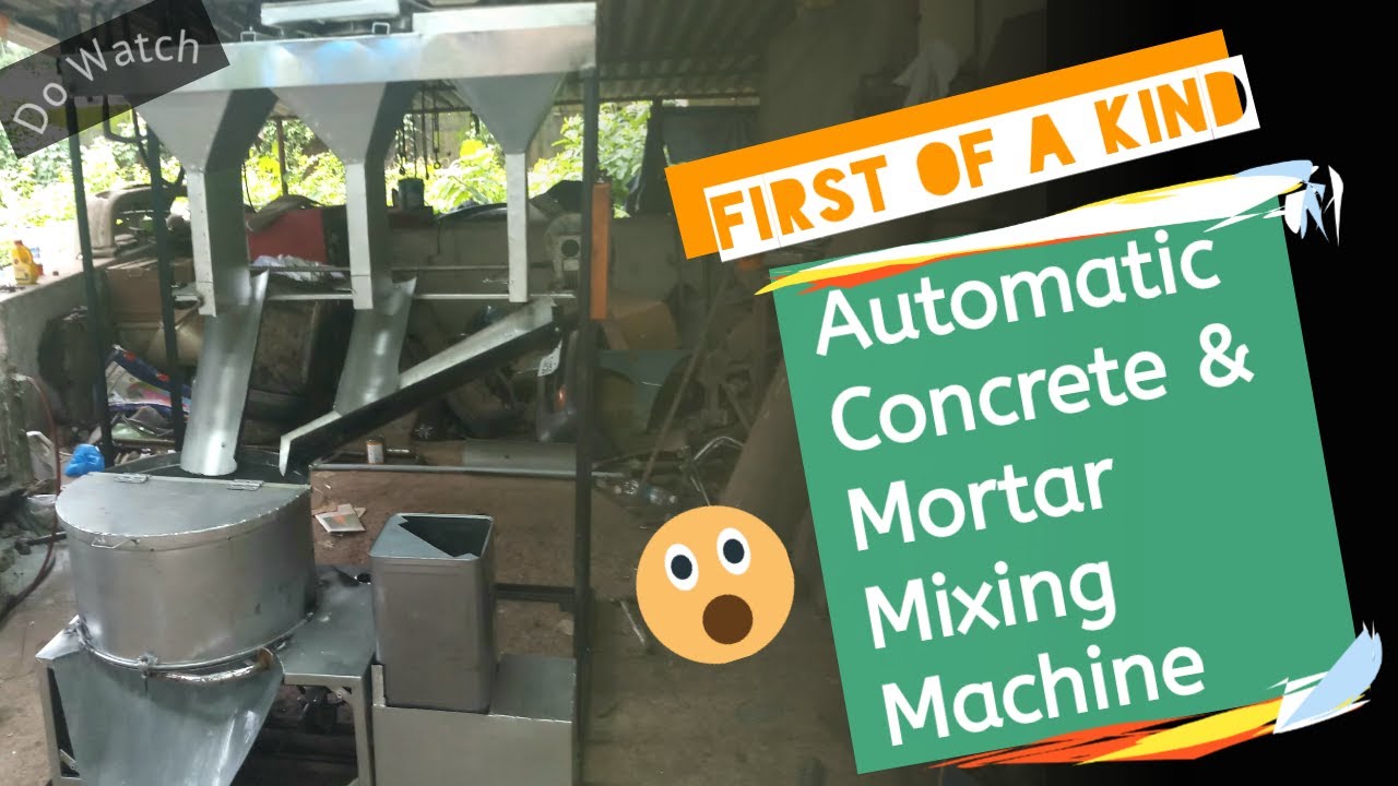 Automatic Concrete & Mortar Mixing Machine 😱(2020)| Final Year ...