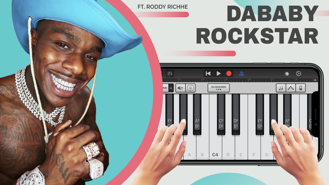 DaBaby - ROCKSTAR (feat. Roddy Rich) on iPhone (GarageBand) - YouTube