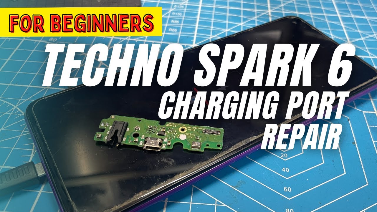 How to Replace/Repair Tecno Spark Charging port - YouTube