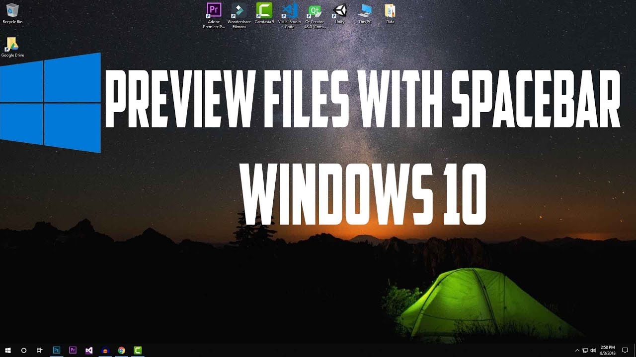 How to preview files with space-bar on windows 10 || Tech Tips - YouTube