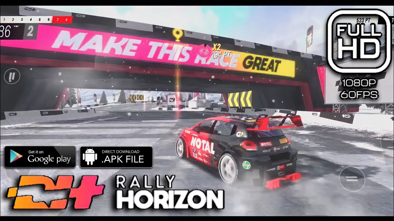 Rally Horizon - Gameplay Max Graphics Setting 1080P 60Fps 165Hz Android ...
