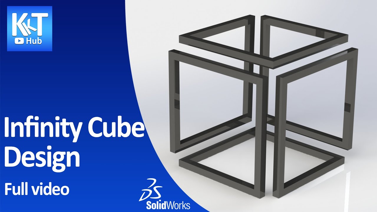 Solidworks 004 (Designing and rendering of an infinity cube,table base ...