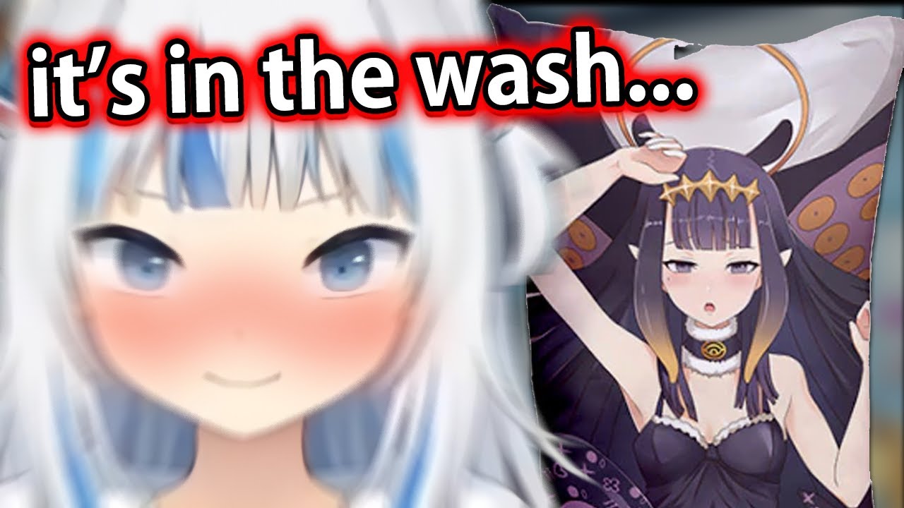 Gura why is your Ina pillow dirty...? - YouTube