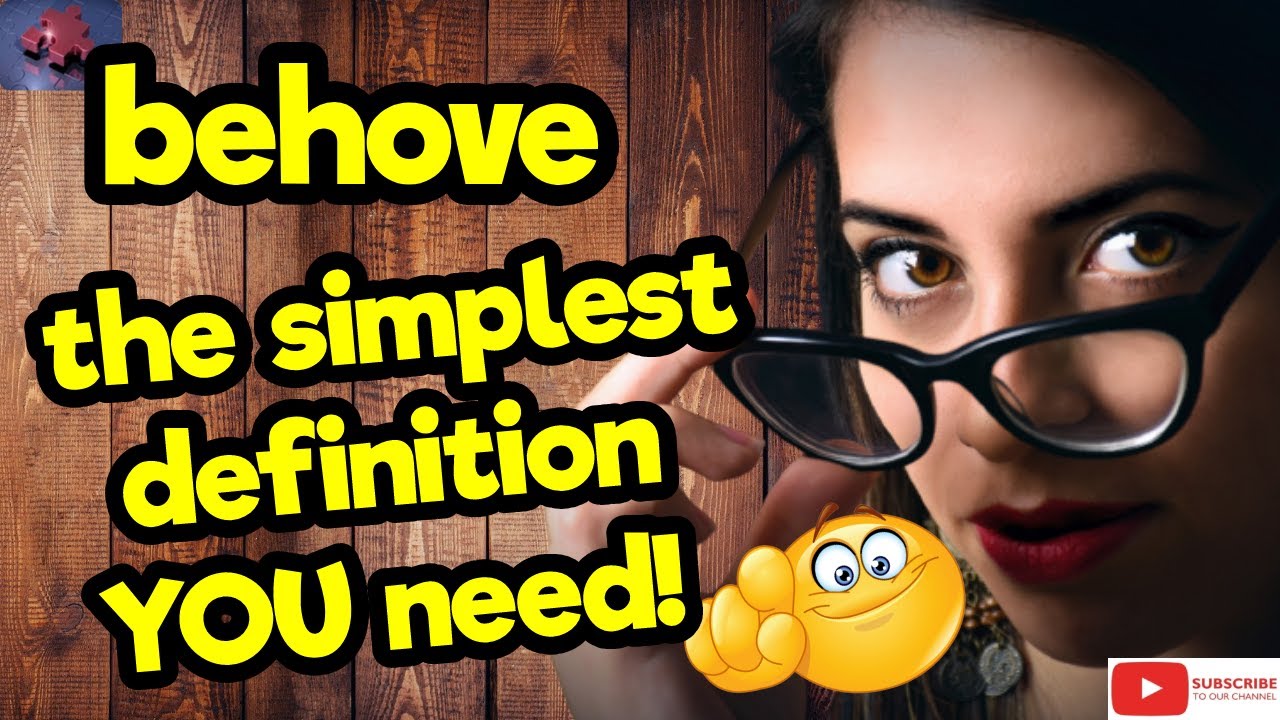 BEHOVE. The simplest definition YOU need!! #tellsvidetionary™. - YouTube