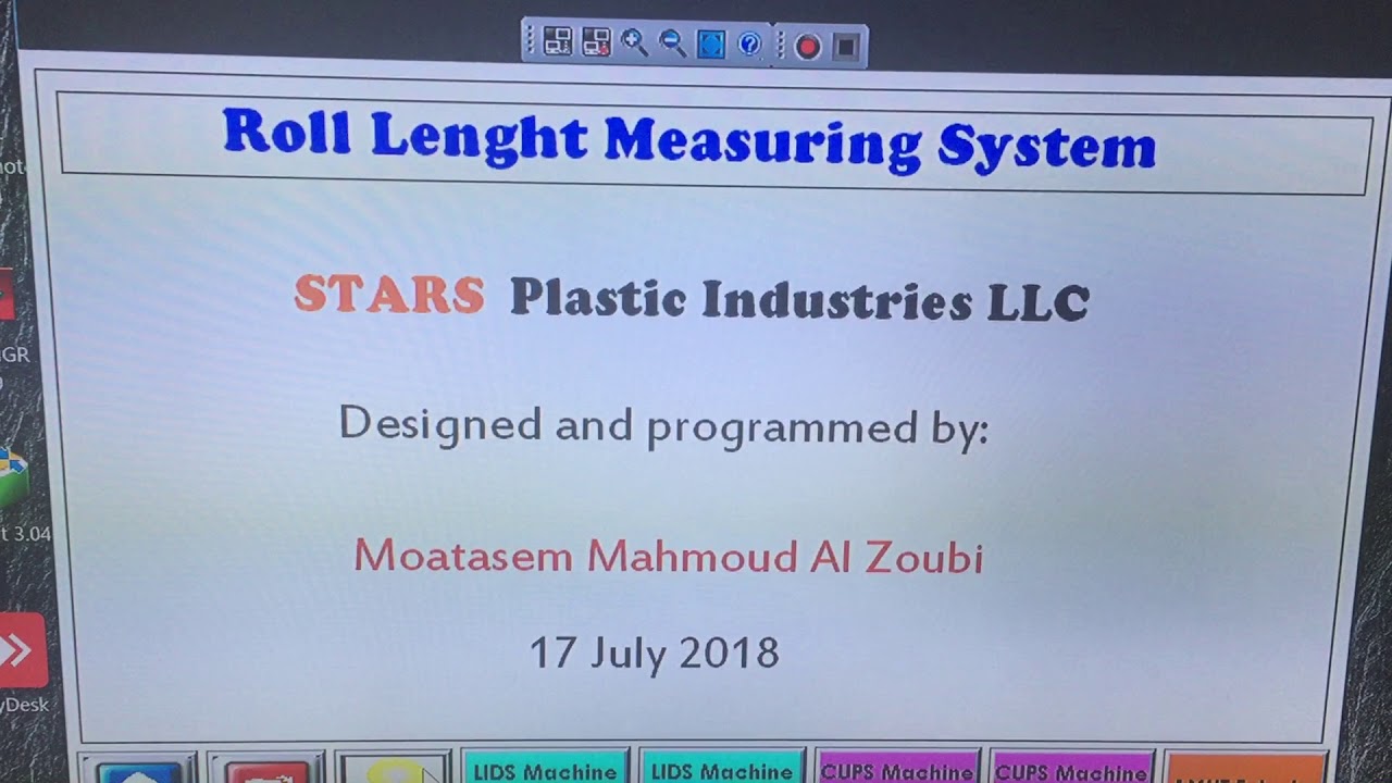 Roll Length Measuring System - Main HMI - YouTube