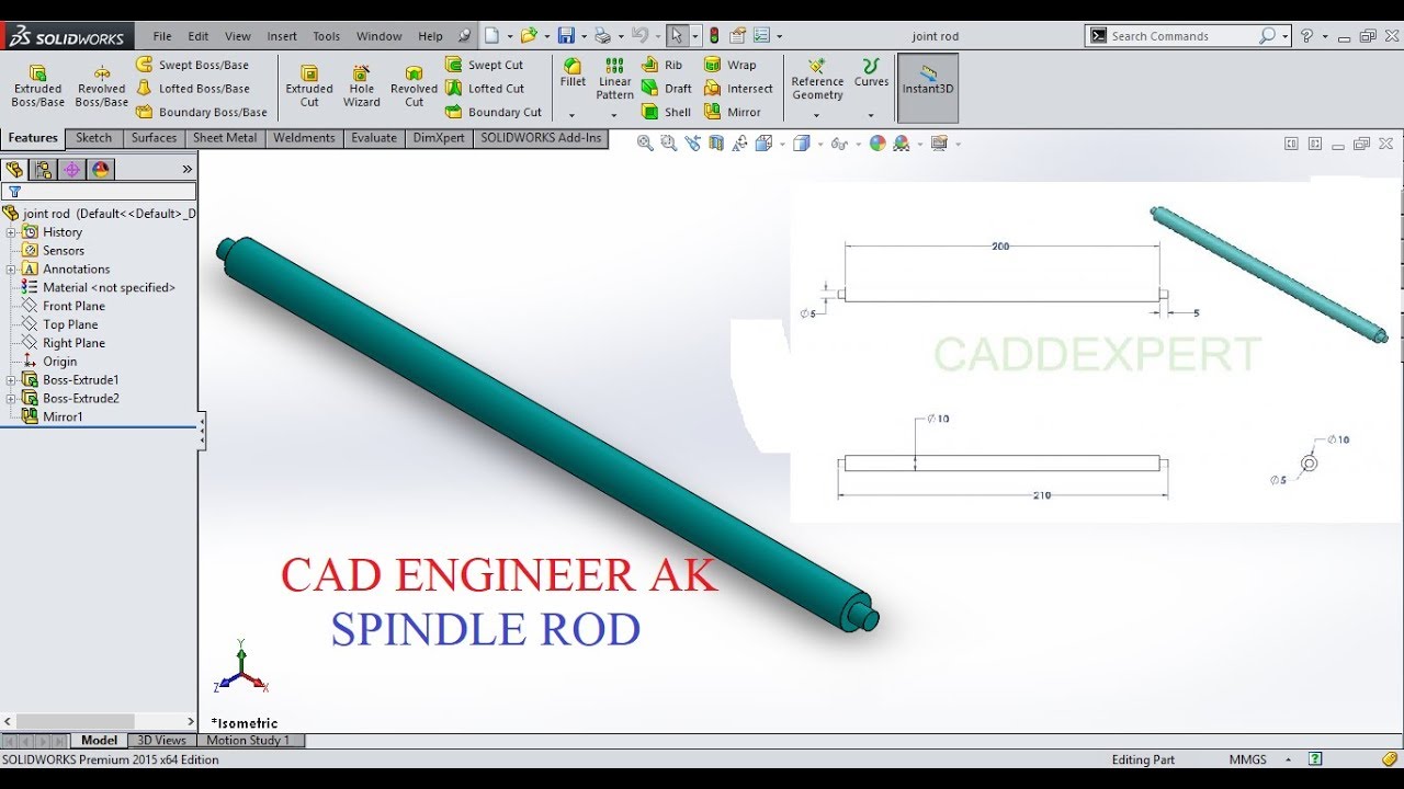 AUTOCAD l SOLIDWORKS l CAD ENGINEER l BENCH VICE ASSEMBLY I JOINT PIN ...