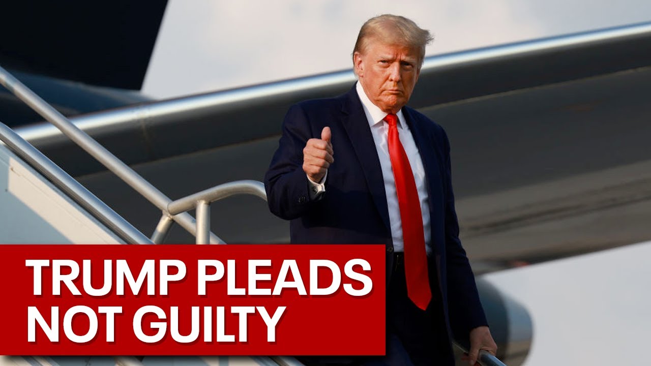 Trump pleads not guilty, waives Georgia arraignment - YouTube