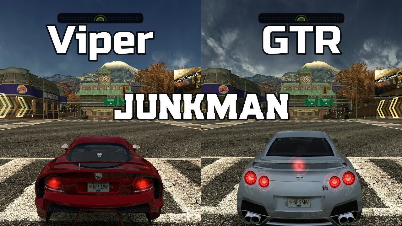 Dodge Viper SRT-10 vs Nissan GTR - NFS MW Redux V3 - WHICH IS FASTEST ...