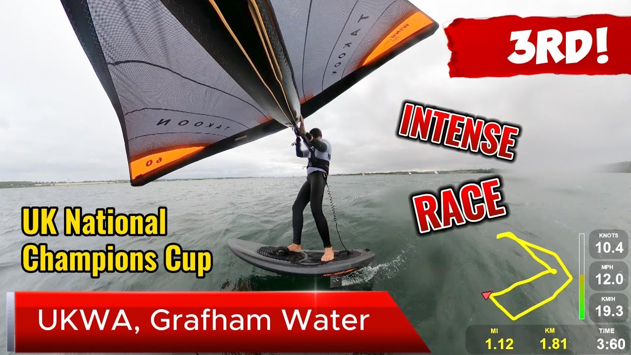 Intense wing foil race at the UK National Championships 2023 - YouTube