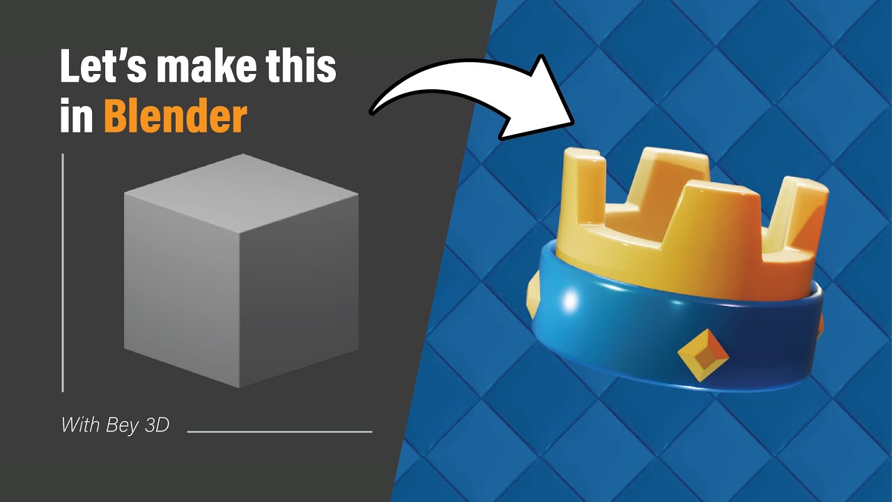 How I made Stylized Crown in Blender 4.0 | BEY 3D - YouTube