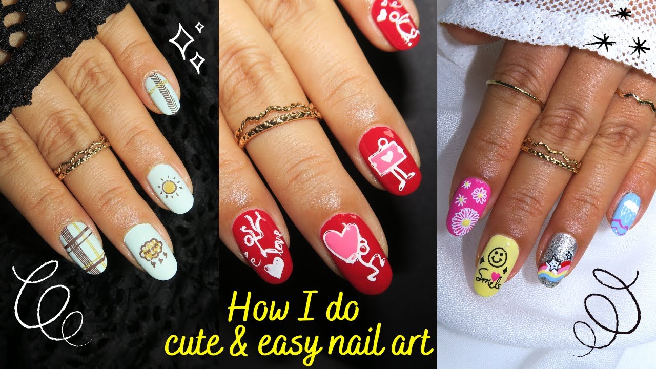 How to do Pinterest Nails at Home (Cute & Easy) | Ep2 ...