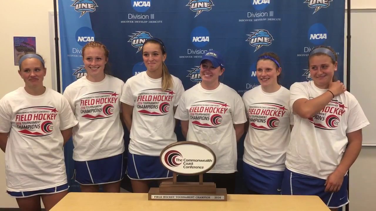 UNE Field Hockey: Interview after CCC Championship win vs. Western New ...