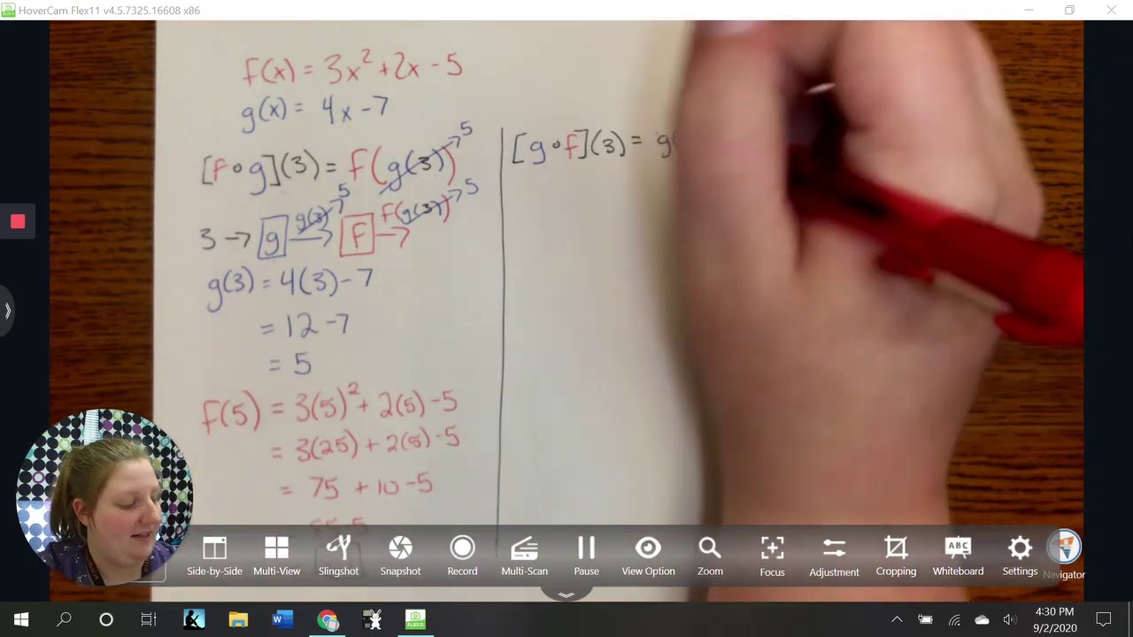 A2 1.3 Composition of Functions Examples - YouTube