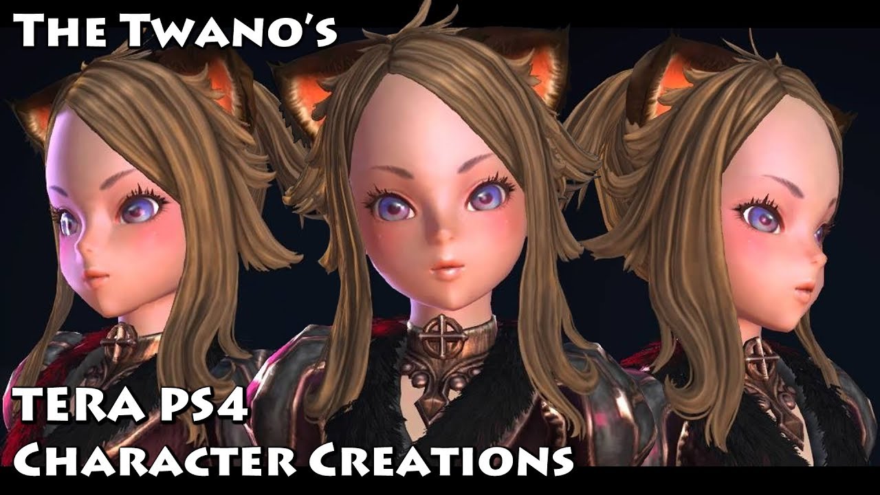 TERA PS4 - Character Creation (Cute Female Elin) #3 - YouTube