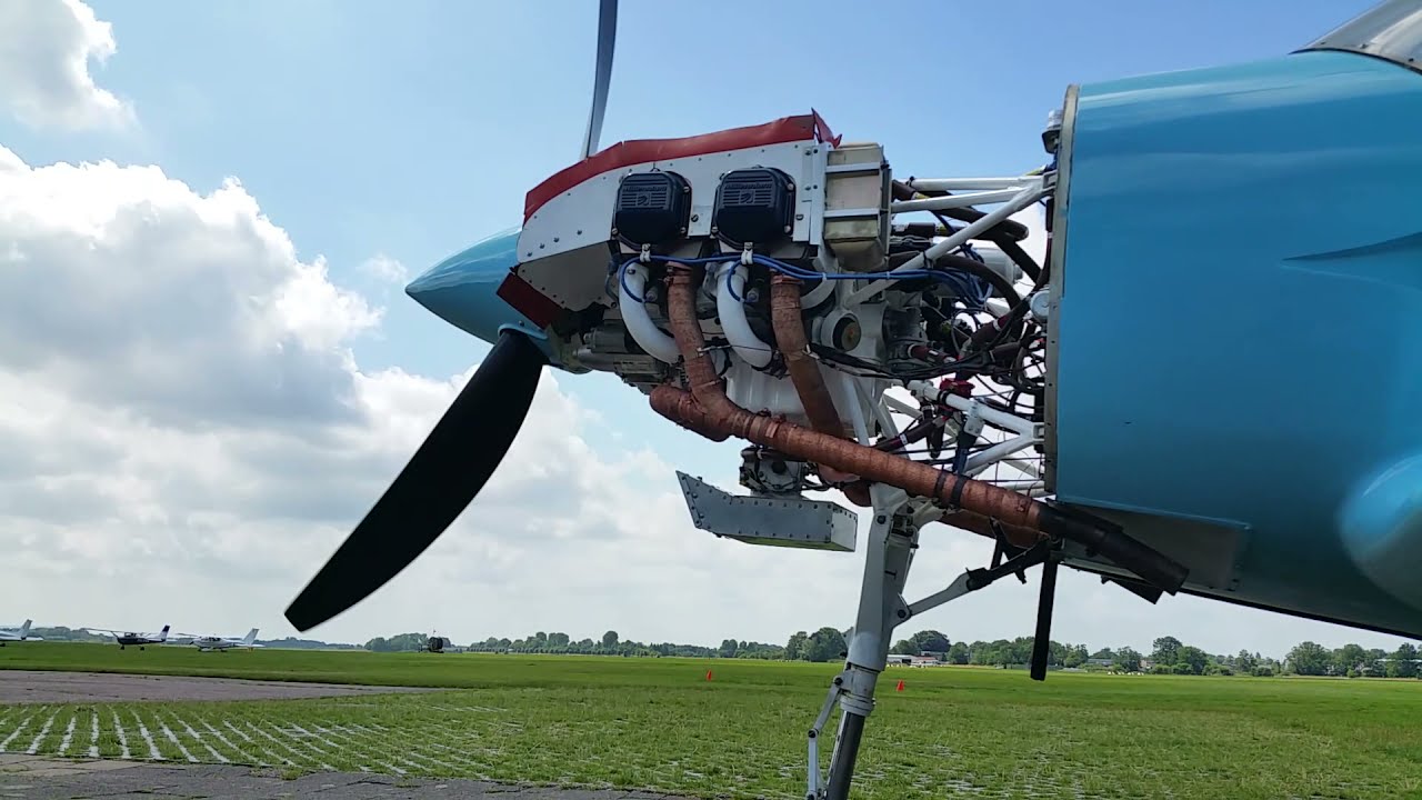 Sequoia F8L Falco engine test run. - YouTube