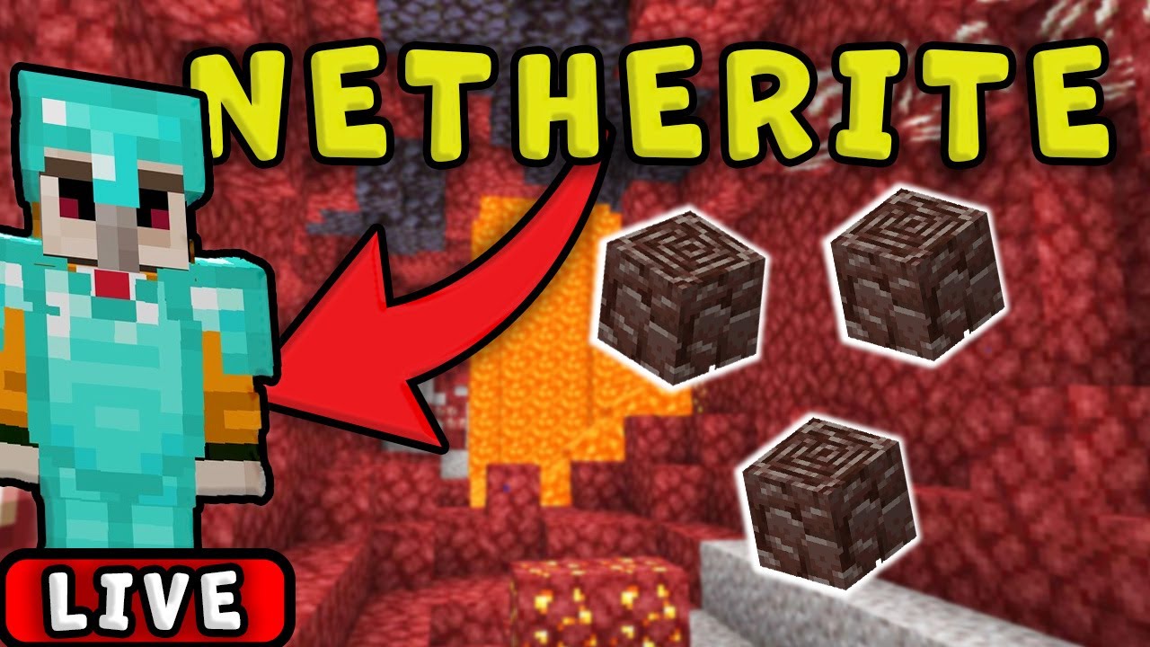 MINING for NETHERITE | Minecraft 1.20 | IgnitorSMP | LIVE - YouTube
