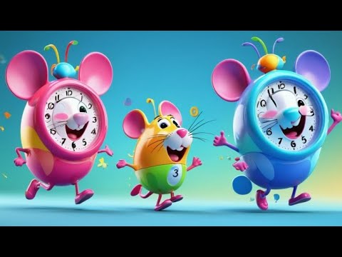 Tick Tock Mouse Time | Fun Mouse Clock Song for Toddlers | Playful ...