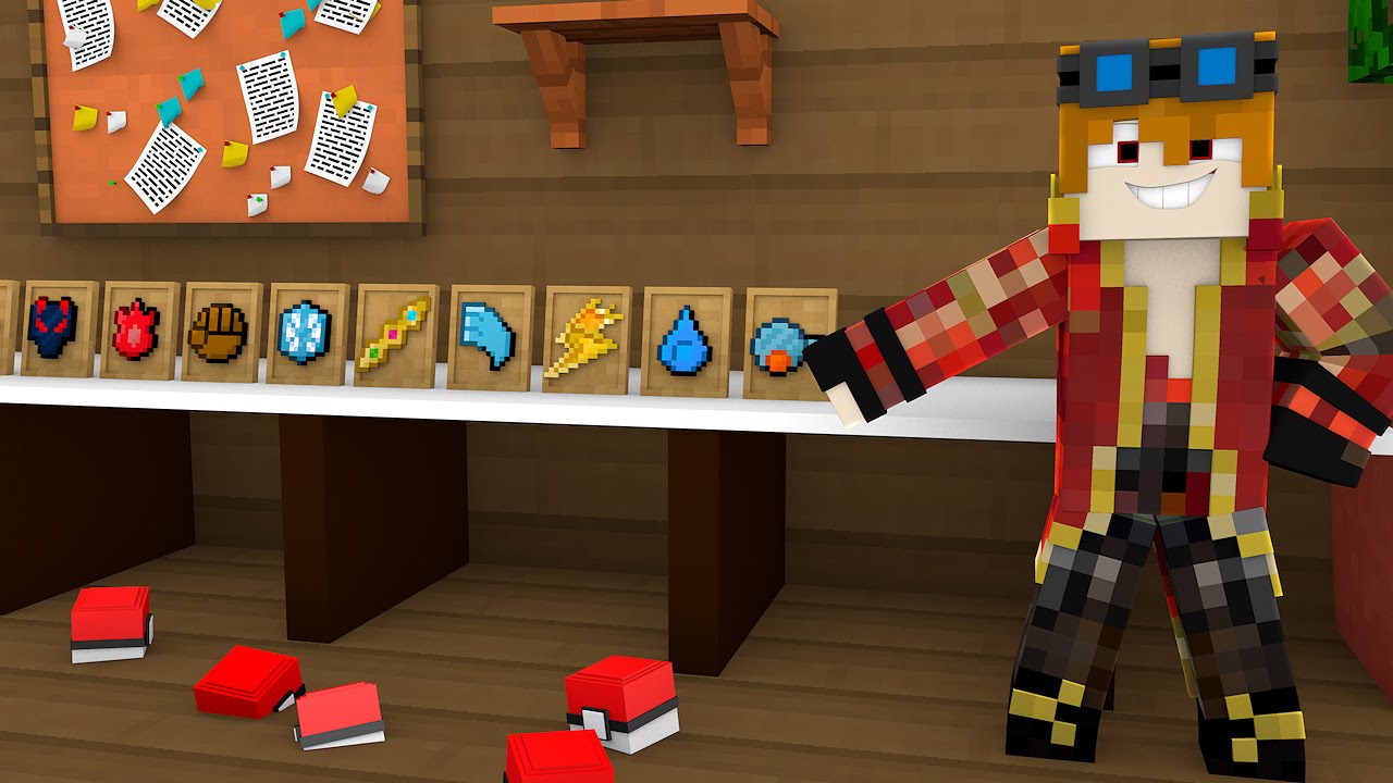 Minecraft : Pokemon Champions #19 - INSÍGNIAS COMPLETAS ‹ MayconLorenz ...