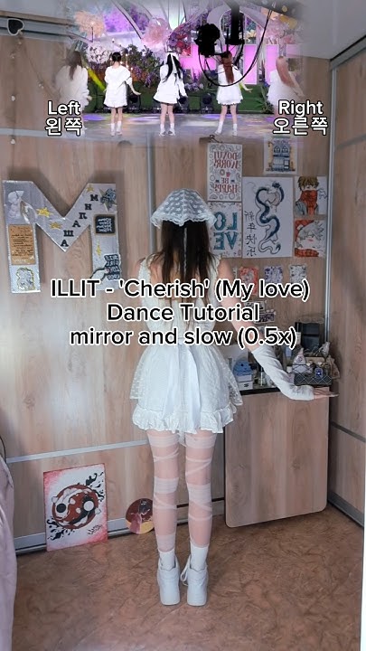 ILLIT - 'Cherish (My love)' Dance Tutorial Mirrored #shorts #illit #cherish #illit_cherish # ...