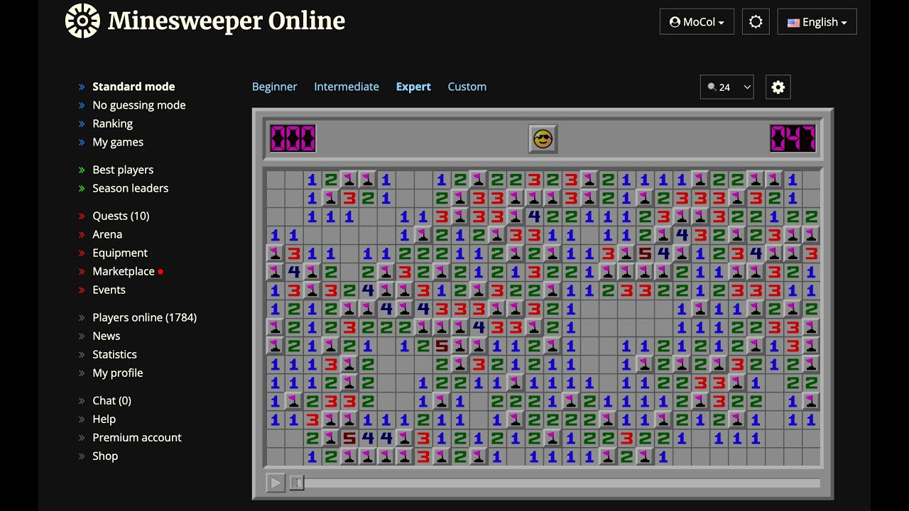 Minesweeper Online - Dark Theme by Rurex - YouTube