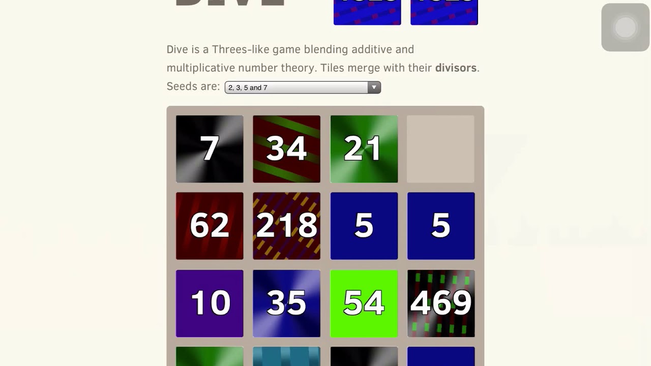 DIVE 2048 1571 Points - YouTube