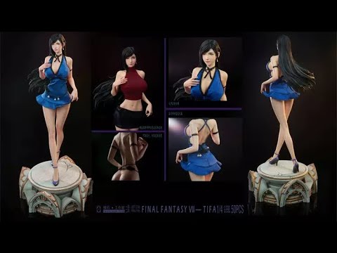 Faceted Pebble Studio Tifa Lockhart Statue Update - YouTube