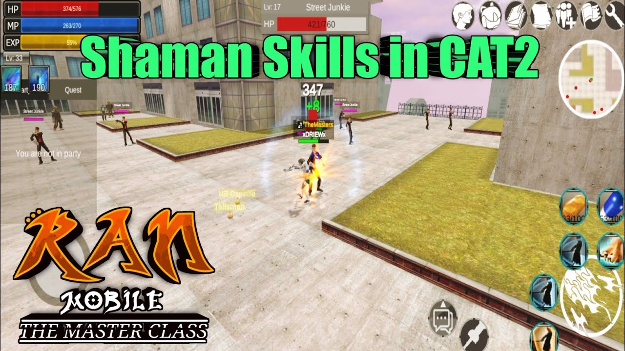 Ran Mobile: The Master Class | Shaman's Free to Use Skills in the Close ...