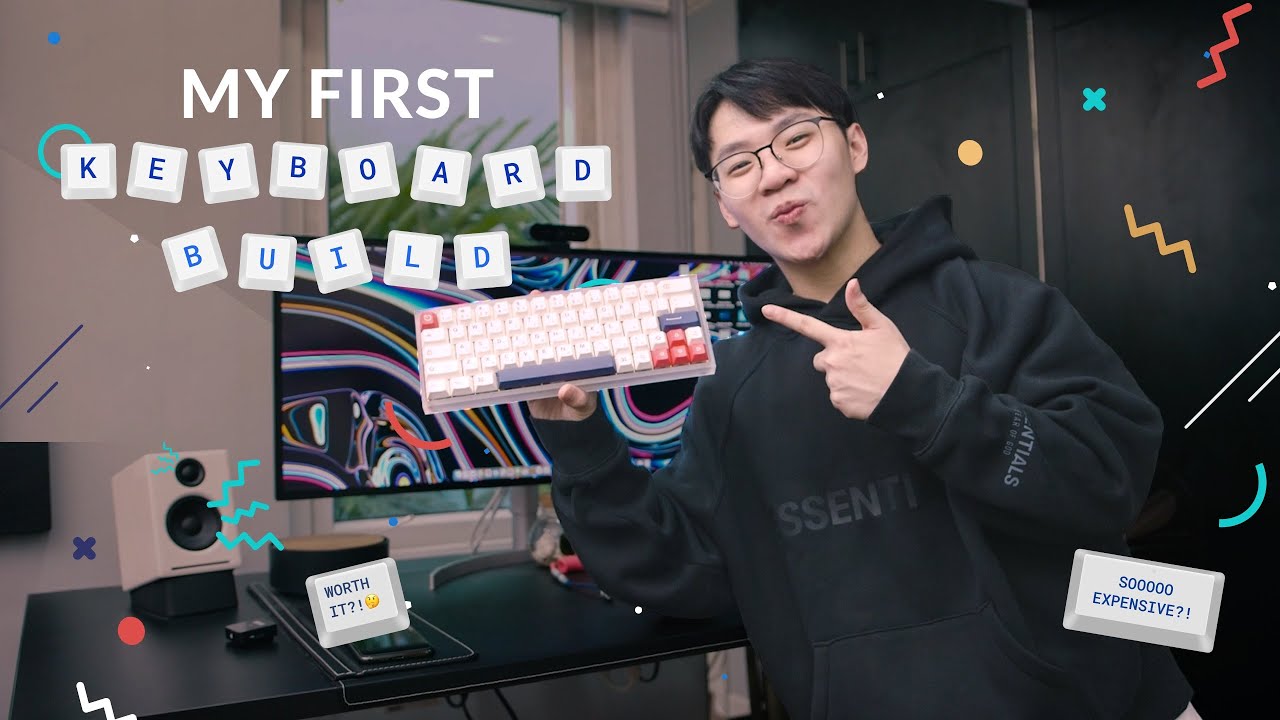 my FIRST custom mechanical keyboard build ⌨️ 👨🏻‍💻!! (worth it?! 🥴 ...