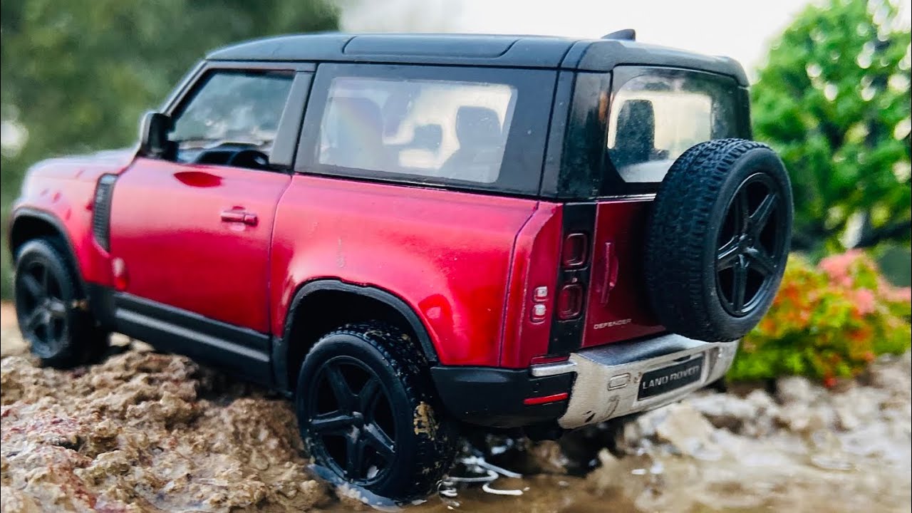 Off-roading With Defender Scale Model | Diecast Model Car | Mini ...