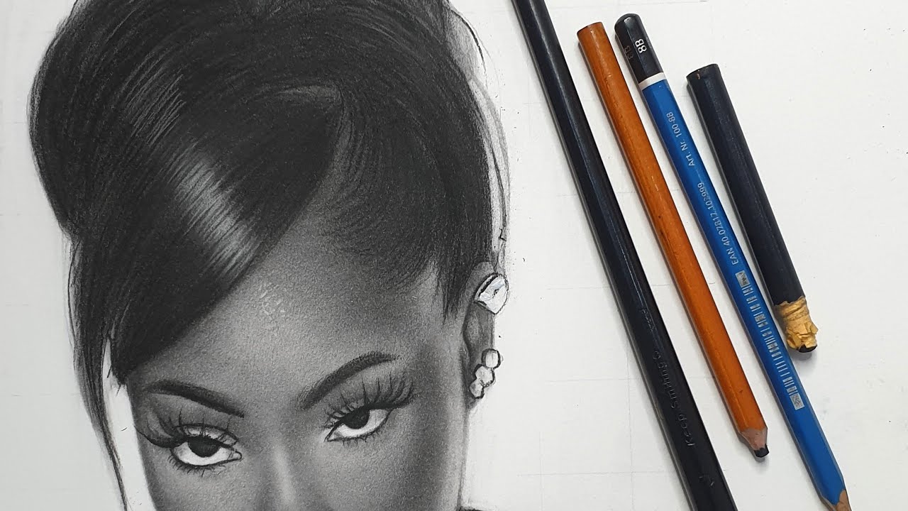 Tems pencil sketch | No timelapse - YouTube