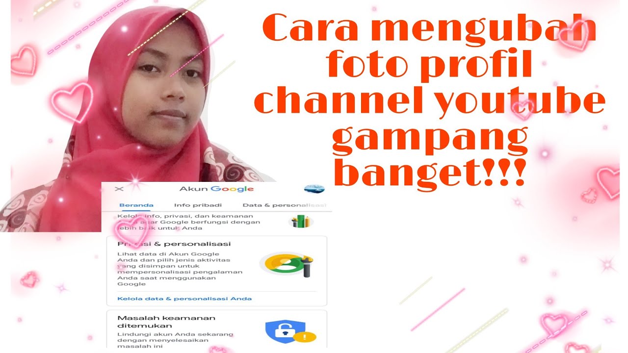 Cara mengubah foto profil channel youtube dengan mudah 2020!!! - YouTube
