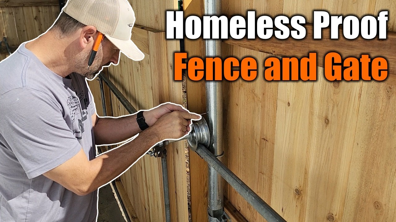 Homeless Proof Gate Lock and Latch - YouTube