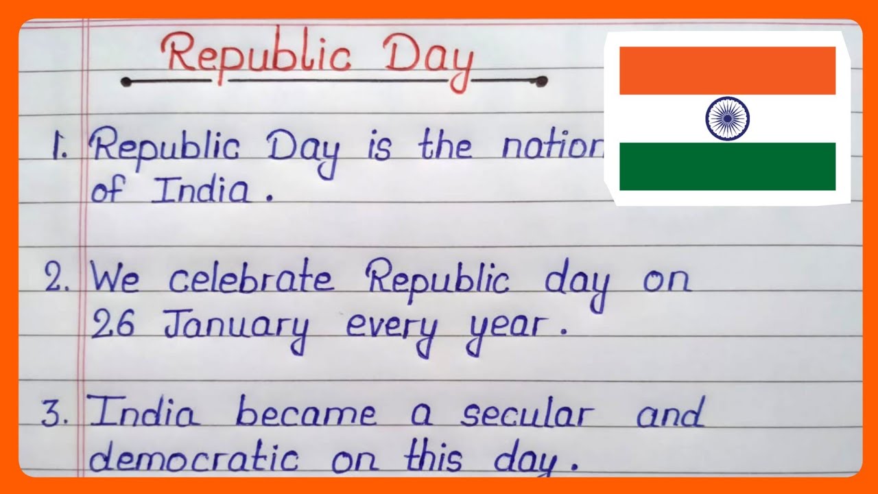Essay on Republic Day 10 lines in English | 10 lines essay on Republic ...
