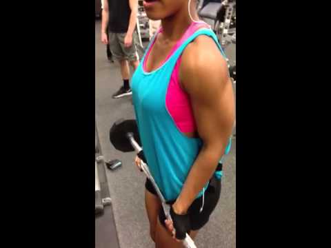 Bicep curl in progress... - YouTube