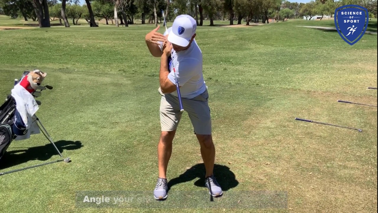 Science of Golf: Shoulder Turn Drill - YouTube