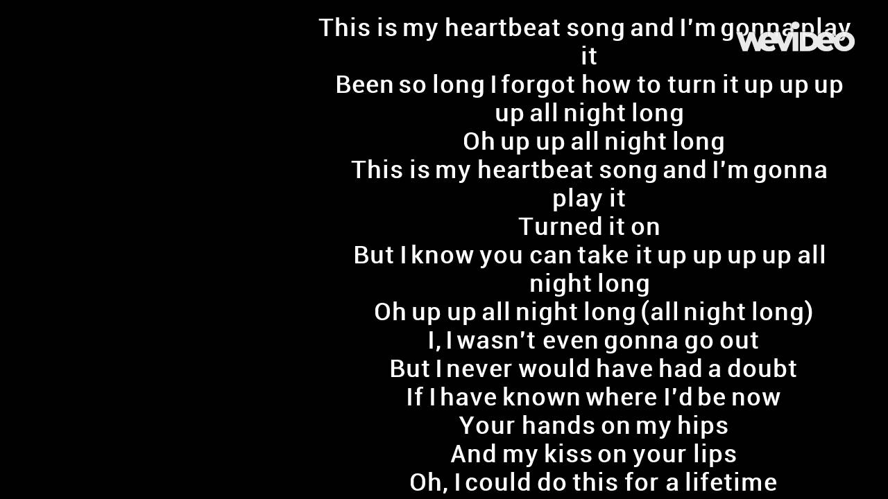 KELLY CLARKSON Heartbeat Song lyric Video - YouTube