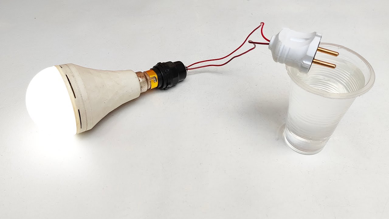 How To Generate Free Electricity Energy From Pure Water At Home | Easy ...