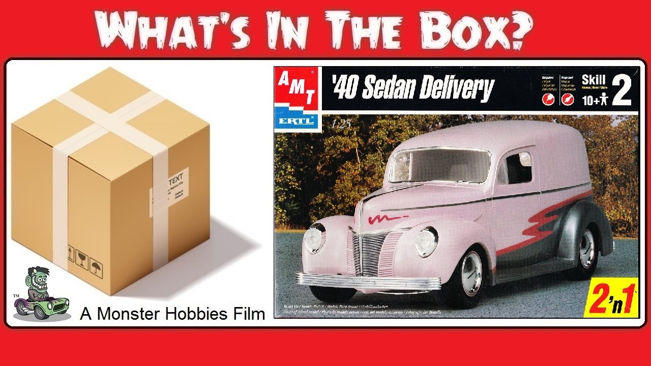 What's In The Box? AMT/ERTL 8215 1940 Ford Sedan Delivery Model Kit - A ...