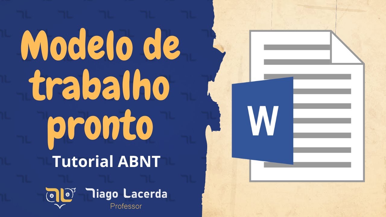 Tutorial ABNT: Modelo de trabalho pronto - YouTube