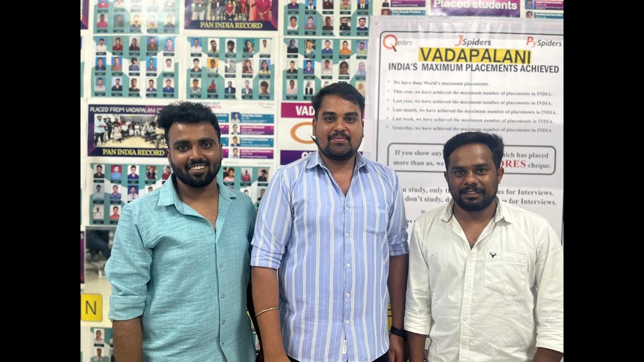 Success story of Mr.Ranjith Ram R as a software Engineer Qspiders ...