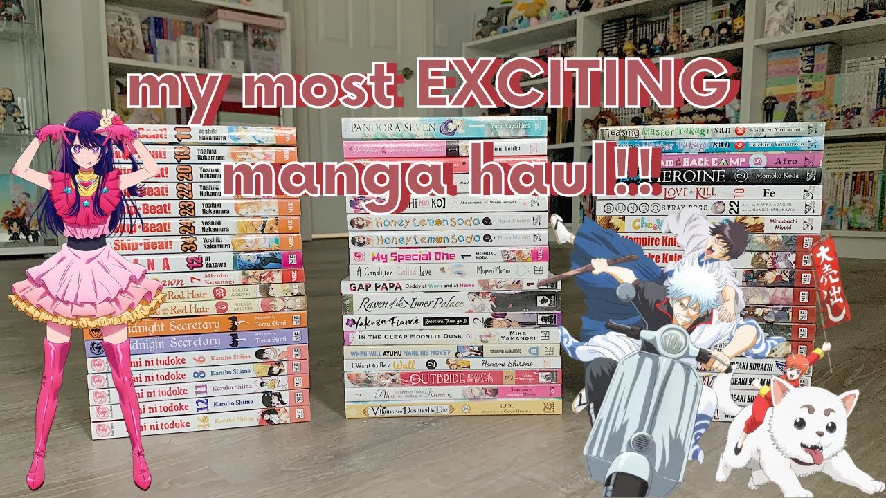 my most EXCITING manga haul ever!! (50+ volumes) - YouTube