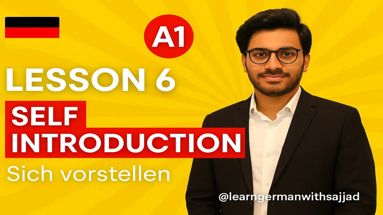 🇩🇪Lesson 6 | Learn German A1 – Self Introduction (Sich vorstellen auf ...